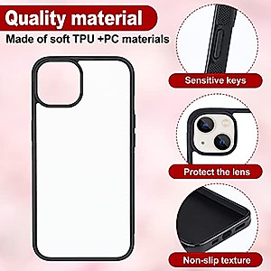 Weewooday 6 Pieces Sublimation Blanks 2D Phone Case Covers Soft Rubber Anti-Slip Phone Case Blank Sublimation Protective DIY Phone Case, 6.1 Inch, White (Compatible with iPhone 11)