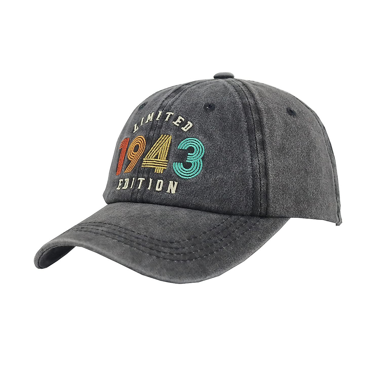 81th Birthday Decorations for Women Men, Funny 81th Birthday Gifts for Woman Man Dad Mom Grandma Grandpa, 1943 Vintage Cotton 81 Year Old Party Supplies Baseball Cap