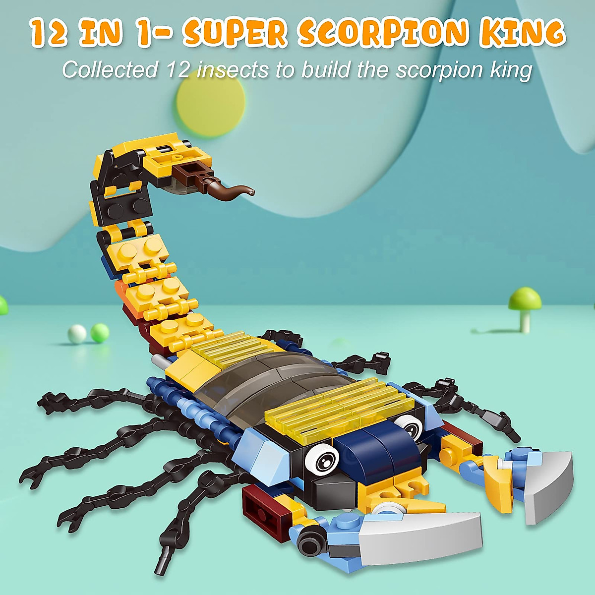 JOYPRO Mini Building Blocks Sets, 12 Small Animals Building Blocks Valentines Gifts Party Favor for Kids, Valentine Gift Exchange for Kids Boys Girls, Valentine Classroom Gifts Party Favors (12 Boxes)