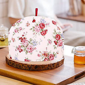 DOITOOL Cotton Tea Cosy for Teapot Decorative Floral Tea Pot Cozies Warm Tea Pot Cover Insulated Kettle Cover Warmer for Home Kitchen Table