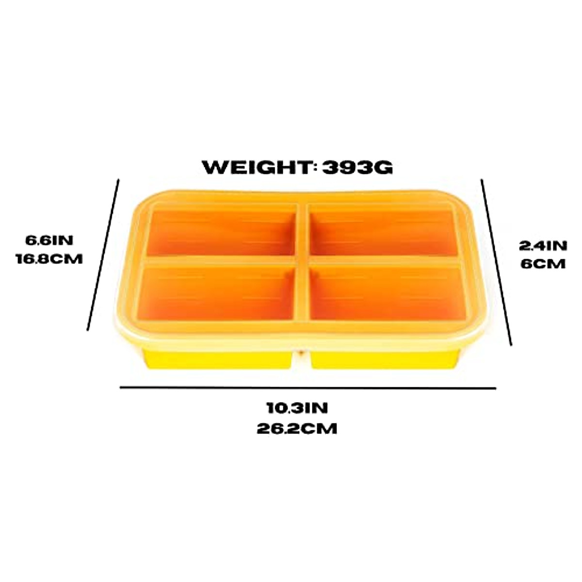 (2 Pack) Silicone Soup Freezer Molds With Lids & Measurement Lines, Makes 1 Cup Portions, Food Freezing Storage Containers, Soup, Pasta Sauce, Broth. Large Ice Cube Trays & Food Freezer Molds (2 Pack)
