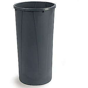 CFS 34312223 Centurian Polyethylene Tall Round Container, 22 Gallon Capacity, 15-51/64" Diameter x 30" Height, Gray (Case of 4)