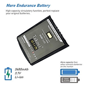 TAKOCI Replacement Battery for Symbol MC55 MC55A MC56 MC65 MC67 MC5590 MC55A0 MC5574 MC659 MC659B BTRY-MC55EAB02 82-111094-01 U60493 3680mAh