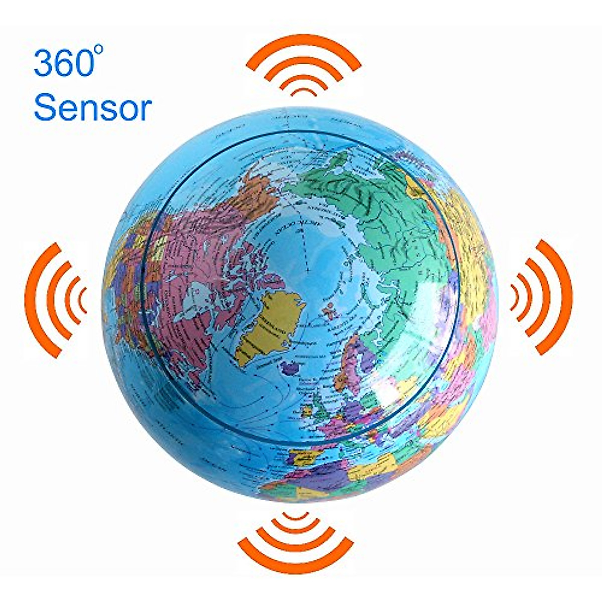 iTouchless Sensor 360-degree Globe Storage Container