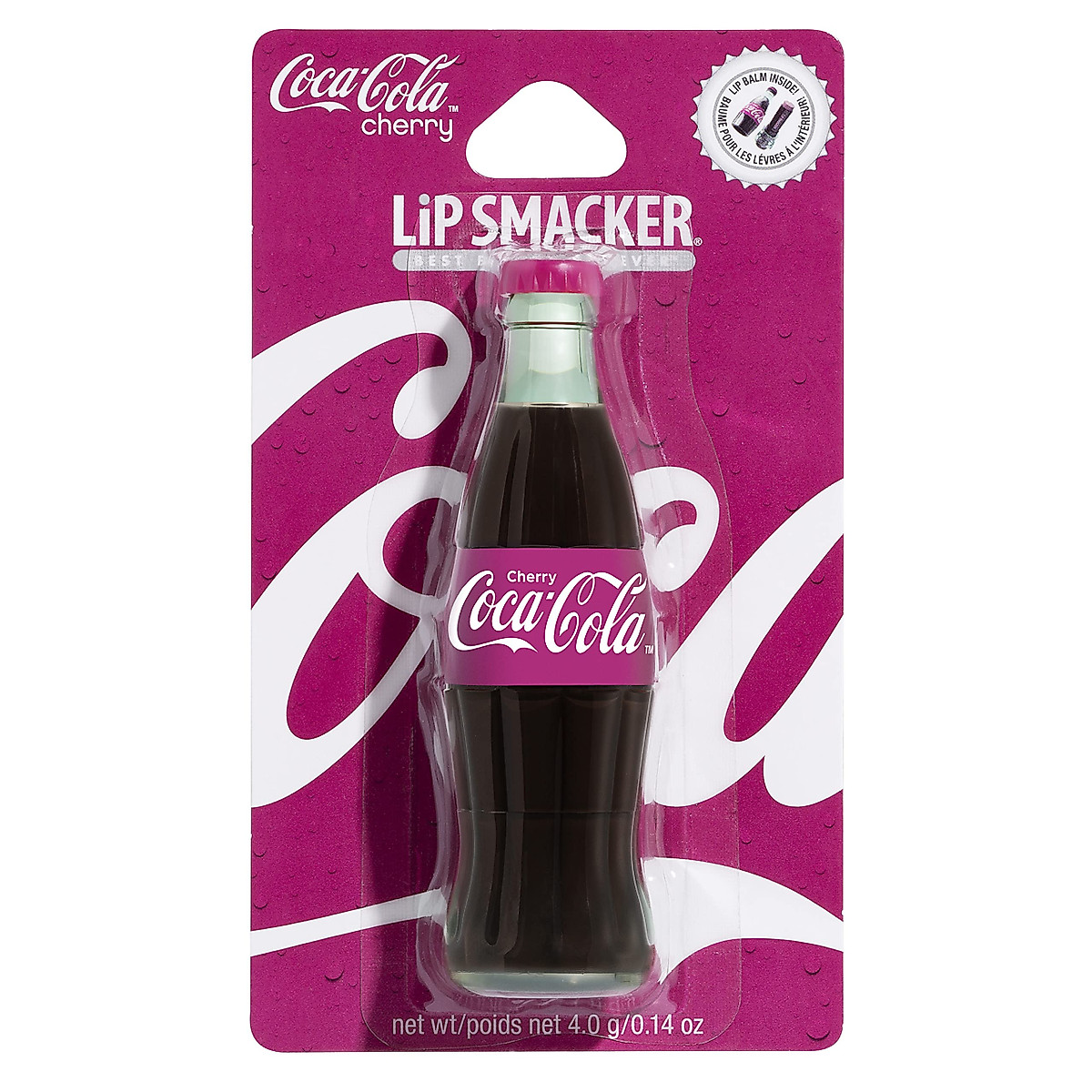 Lip Smacker Coca Cola Collection Lip Balm, Flavored Moisturizing, Smoothing Soft Shine, Hydrating & Protecting Fun Tasty Flavors, Cruelty-Free & Vegan - Holiday Classic Cherry Coke