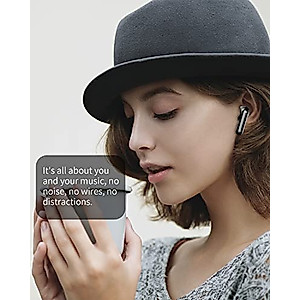 Smoonigh Wireless Earbud Bluetooth 5.3, Bluetooth Headphones with 4 Mic, Deep Bass Clear Call Bluetooth Ear Buds in Ear Noise Cancelling, 30H Playtime True Wireless Stereo Sports Earphones Black…