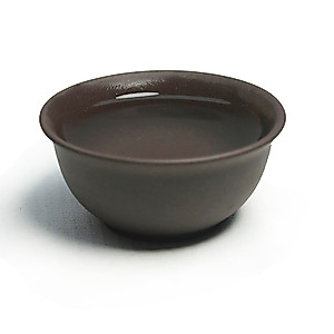 YXHUPOT Teacup 4pcs Chinese Clay Genuine Black Heijingang Gongfu Tea Cups Little Mini (black)