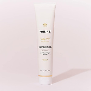PHILIP B. Weightless Mega Curl Enhancer Ultra-Moisturizing Leave-In Conditioner, 6 oz - Repairs Dry Strands, Tames Frizz, Magnolia Flower Scented