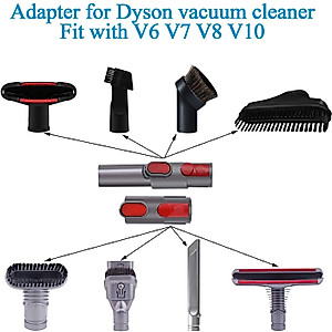 Vacuum Cleaner Accessories and Dryer Vent Cleaning Tool - Dust Brush Attachment Compatible with Dyson DC59 V6 V7 V8 V10 V11 V15 HouseHold Cleaning Tool Kit
