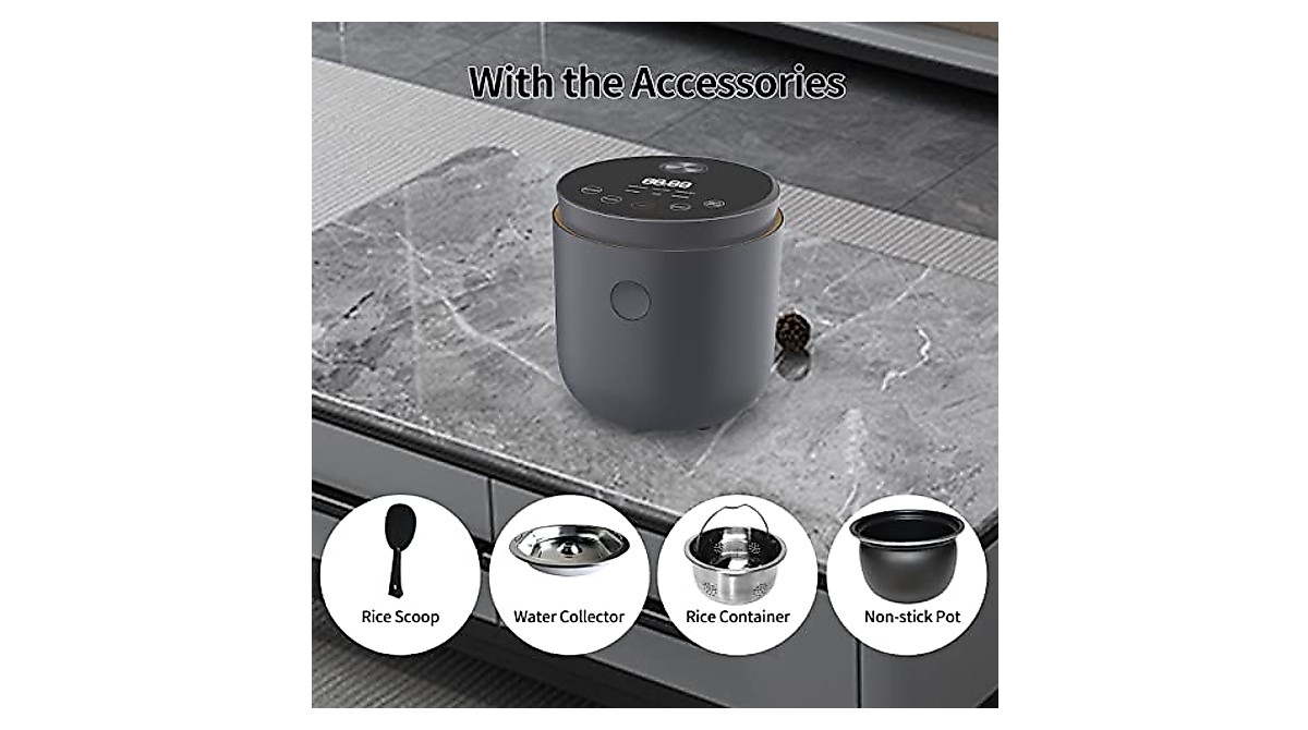 Mokero Low Carb Rice Cooker 2L - Healthy & Programmable Kitchen Appliance