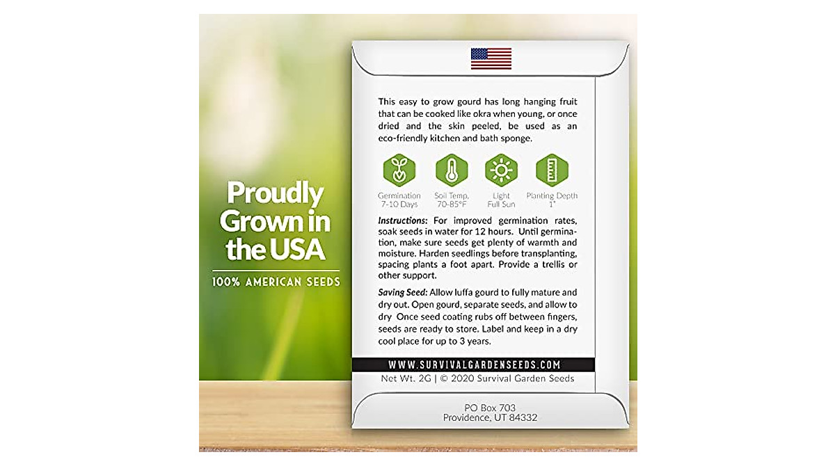 Grow Luffa Seeds - Non-GMO Garden Kit for All Skill Levels