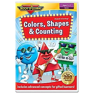 Colors, Shapes & Counting DVD by Rock 'N Learn