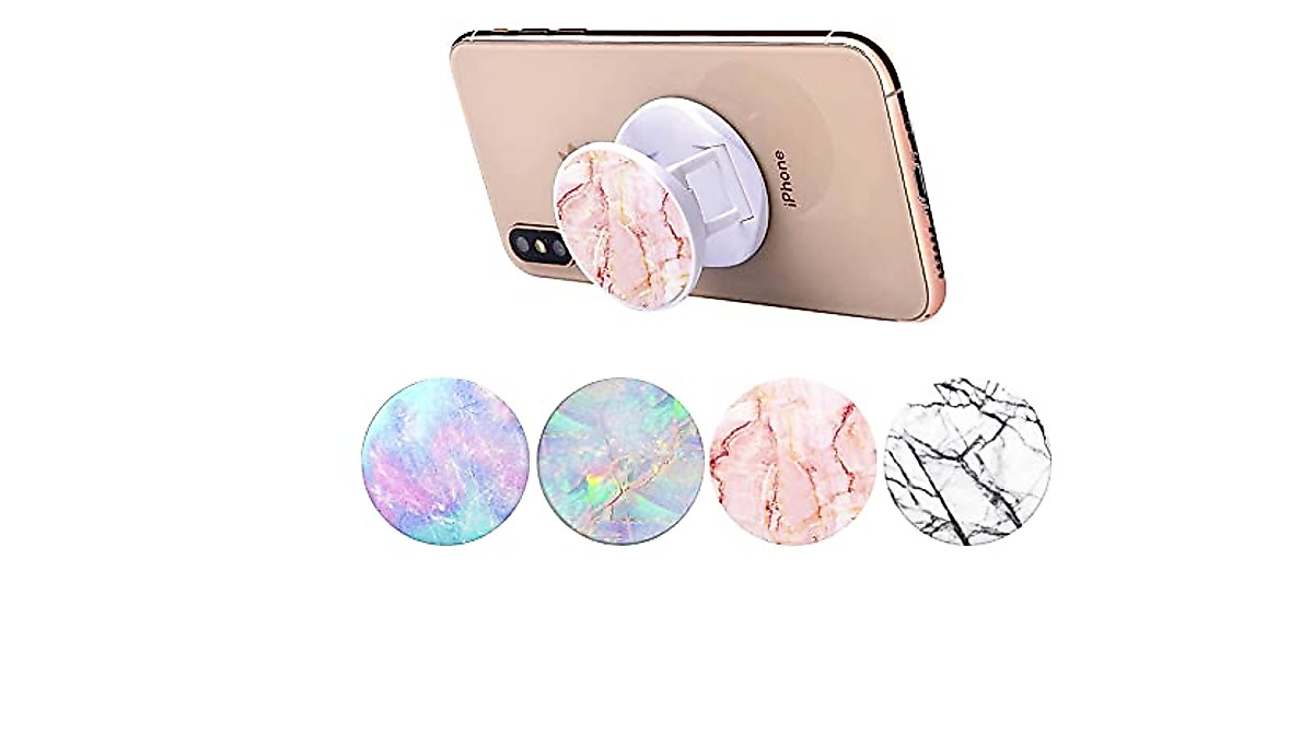 IYAYUHE Multi-Function Phone Stand in Rose Gold & Marble