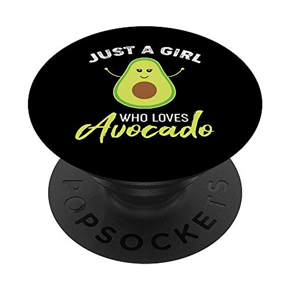 Just A Girl Who Loves Avocado - Cute Avocado PopSockets Swappable PopGrip