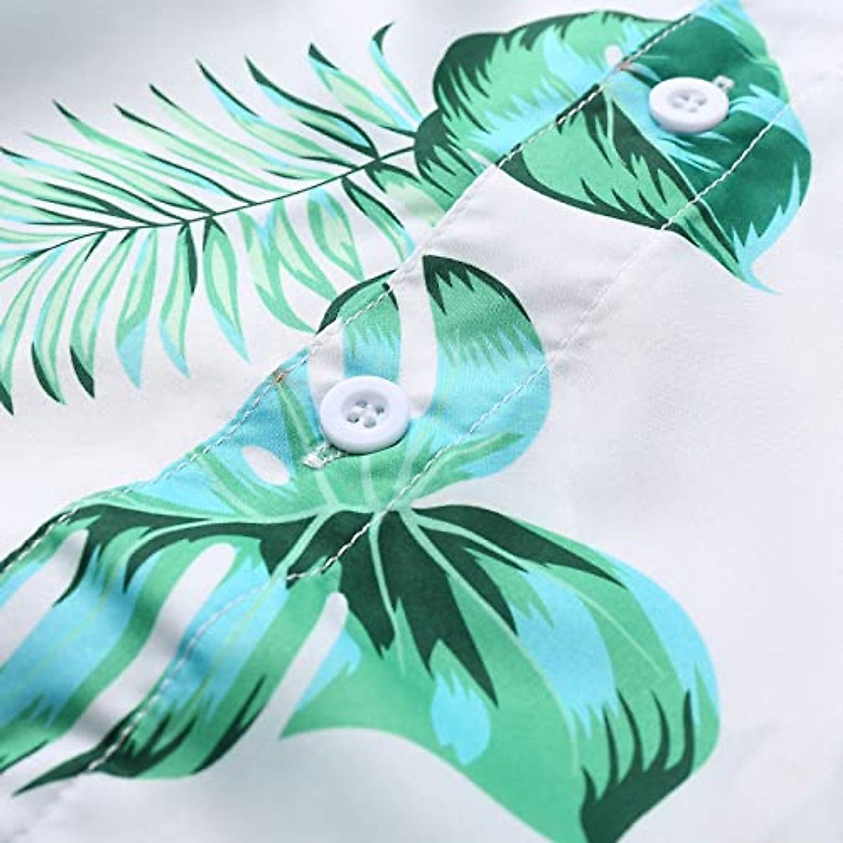 DUOWEI Long Suit Jacket for Men Men Spring Summer Suit Casual Beach Tropical Casual Button Down Short Men Costume Tuxedo Green