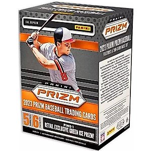 2023 Panini Prizm Baseball 6-Pack Blaster Box (6 Packs/5 Cards: Green Ice Prizms) - SportsCard SuperStore