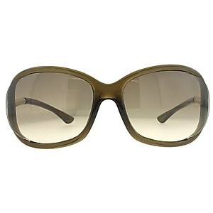 Tom Ford Women's FT0008 614 Jennifer Sunglasses, Champagne, 61mmX16mmX120mm