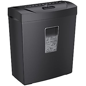 Bonsaii 8-Sheet Cross-Cut Paper Shredder, Overload and Thermal Protection (C170-A)