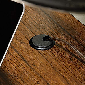 Sauder Carson Forge Computer Desk, Washington Cherry finish