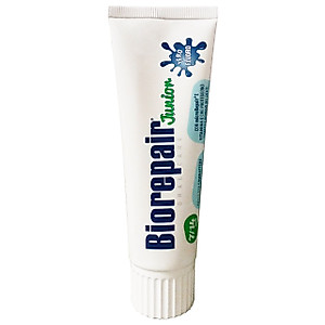 Biorepair: Oral Care Junior 7-14 Years Toothpaste, Fluoride Free, with Mint Extract - 2.53 Fluid Ounces (75ml) Tubes (Pack of 4) [ Italian Import ]
