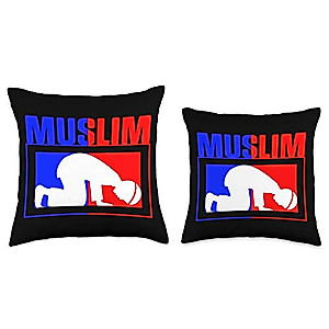 Eid Mosque Quran Religious Islamic Alhamdulillah Muslim Prayer Mat Islam Allah Religion Ramadan Faith Gift Throw Pillow, 18x18, Multicolor