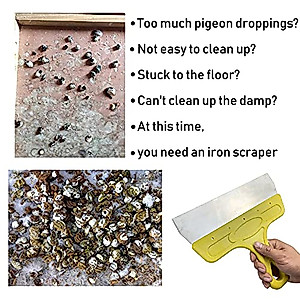 SRRPSPIGEON Pigeon droppings Scraper Bird droppings Clean Pigeon Home nest Cleaning Scraper Straight Pigeon loft Tool