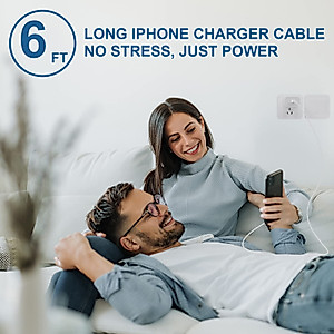 iPhone Charger Fast Charging, [Apple MFi Certified] 2Pack USB C Charger Block with 6FT USB C to Lightning Cable for iPhone 14 Pro Max/14 Pro/14/13 Pro Max/13 Pro/13/12 ProMax/12/11/XS/XR/X, for iPad