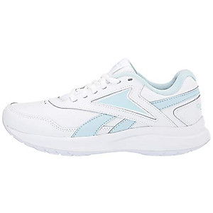 Reebok Women's Walk Ultra 7 DMX Max Shoe, White/Glass Blue/Collegiate Royal, 9