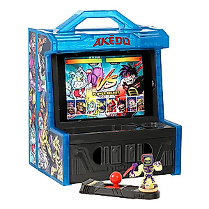 Akedo - Ultimate Arcade Warriors Collector Case Mini Battling Action Figures Ready, Fight, Split Strike,Multicolor,14241, For Ages 6+