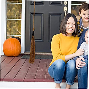 2 Pcs Halloween Broom Halloween Witch Broom Props Housekeeping Cleaning Tool Retractable Broom Portable Kids Halloween Costume Halloween Witch Besom Party Supplies Child Aldult