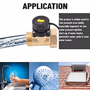 Water Sensor Switch, HT-800 G1 Thread 220V Sensor Automatic Control Switch for Low Pressure Area Family