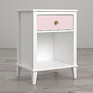 Little Seeds Monarch Hill Poppy Nightstand, White/Pink