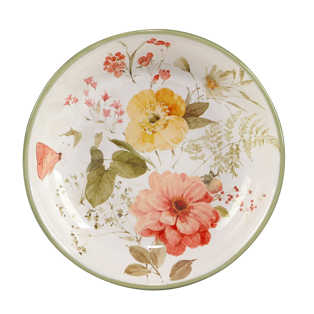 Certified International Nature's Song 38 oz. Soup/Pasta Bowls, Set of 4 Assorted Designs