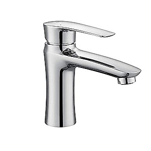 Faucet Hot and Cold Washbasin Pure Copper Net Lead Basin Mixer Washbasin Washbasin Single Hole Single Handle Net Lead Basin Faucet to Send Hose,Kitchen Sink Taps