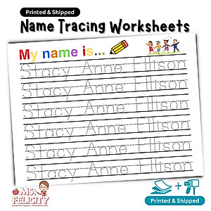 Personalized Name Tracing Worksheets: Handwriting Practice