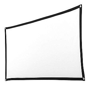 PBKINKM 100inch 60inch Portable Projection Screen 16:9 Thin Transparent Polyester Cloth Projection Screen for Home Outdoor Theater (Size : 100 inch)