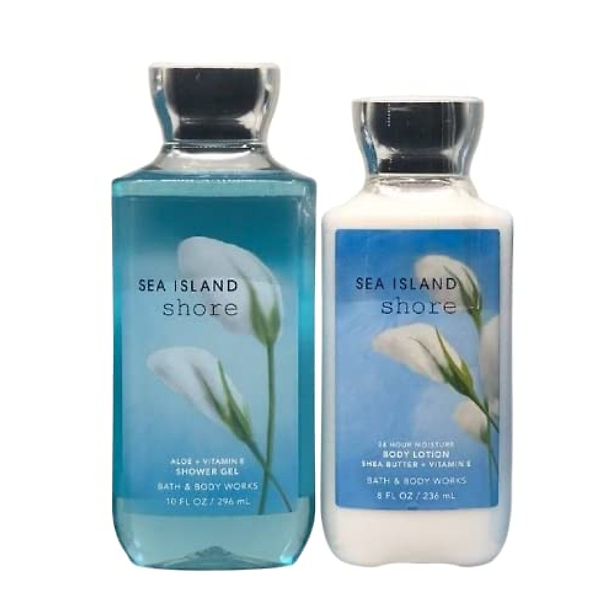 Bath and Body Works Sea Island Shore Gift Set of Shower Gel and Body Lotion