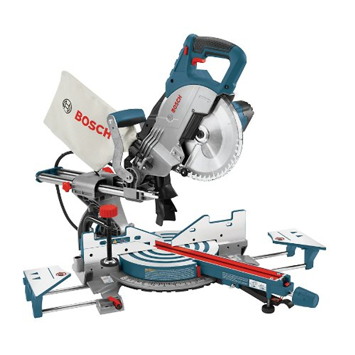 BOSCH CM8S 8-1/2 Inch Single Bevel Sliding Compound Miter Saw, Blue