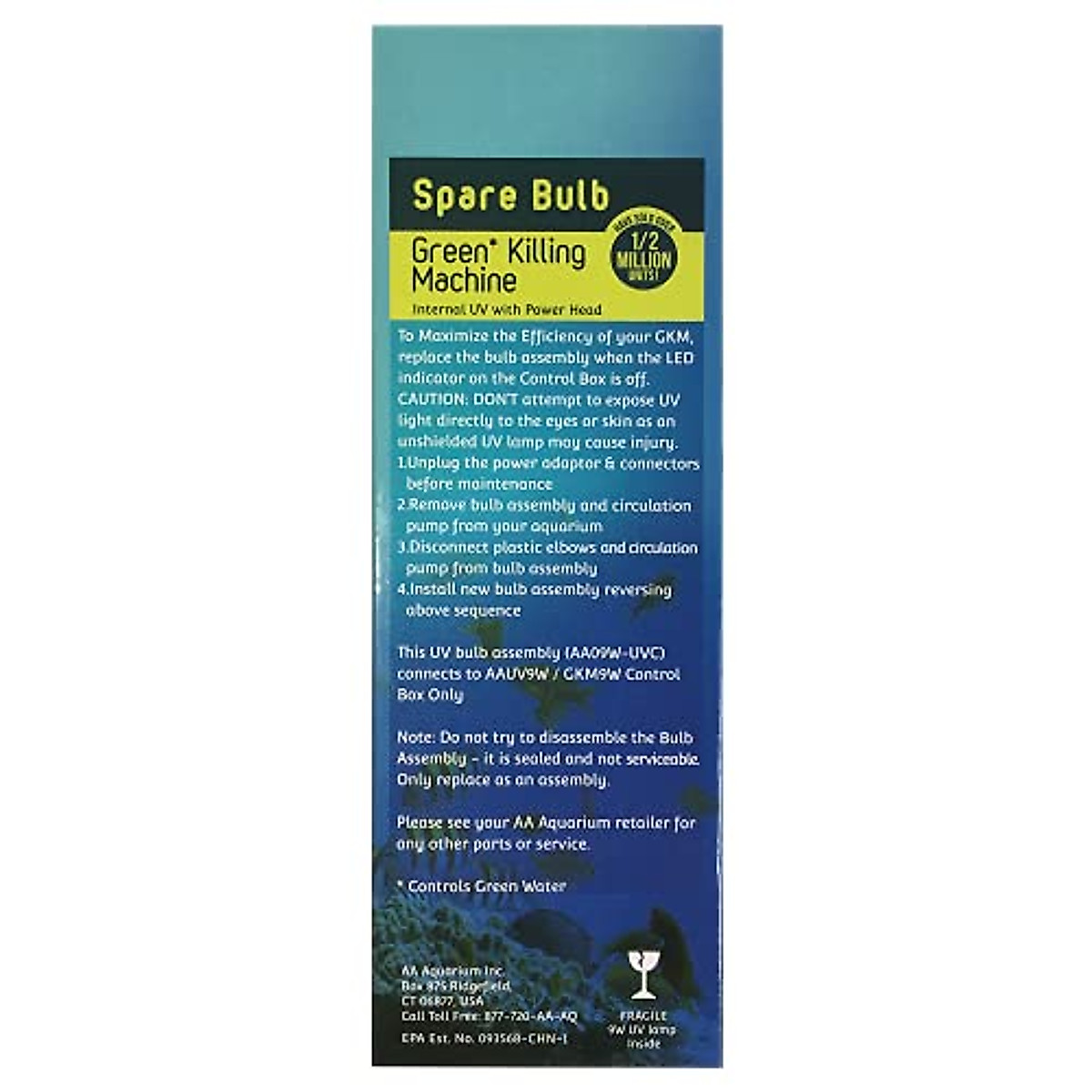 AA GKM9W Internal UV Spare Bulb Twin Pack (2 Items)