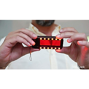 Mic-Lock Camera Finder - Anti Spy Hidden Camera Detector - Secure Business Meetings, Hotels & Vacation Rentals (Black)