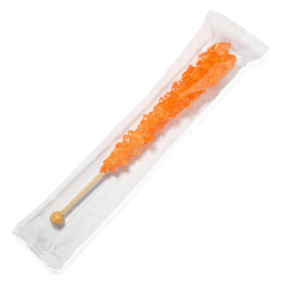 Candy Envy - Halloween Rock Candy Sugar Sticks - 10 Indiv. Wrapped - Black & Orange