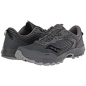 Saucony mens Excursion Tr15 Trail Running Shoe, Shadow/Black, 10 US