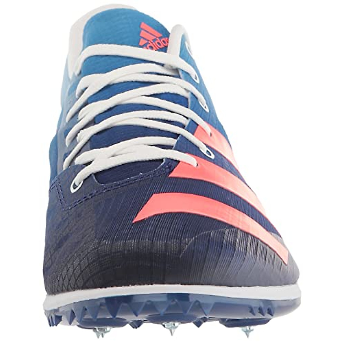 adidas Men's Distancestar Track and Field Shoe, Legacy Indigo/Turbo/Blue Rush, 10