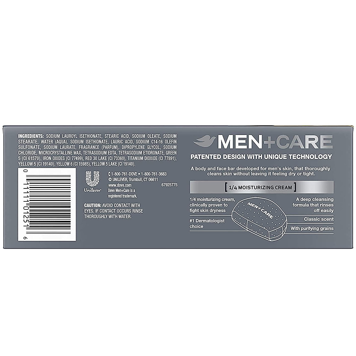 Dove Men+Care Men's Bar Soap More Moisturizing Than Bar Soap Deep Clean Soap Bar that Effectively Washes Away Bacteria, Nourishes Your Skin 3.75 oz 10 Bars