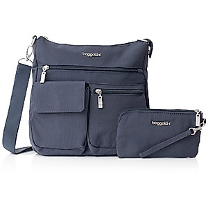 Baggallini Womens Modern Everywhere Slim Crossbody cross body handbags, French Navy, One Size US