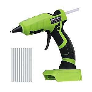 50W Cordless Hot Glue Gun for Black&decker 20V Max Li-ion Battery,3-5 minutes Fast Preheating with 30pcs Glue Sticks DIY Repair Tool(Battery Not Included)