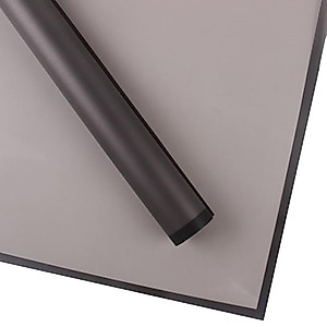 20 Pcs Black border Flower Wrapping Paper,Waterproof Valentine's Day Bouquet Wrapping Paper 23x23Inch Used for DIY Crafts, Gift Packaging, Flower Shop Bouquet Packaging (Black)