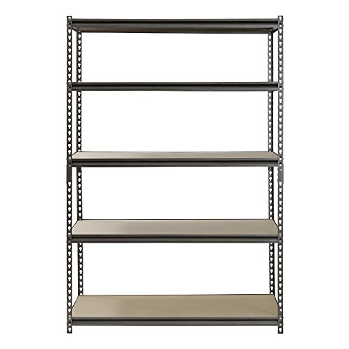 Muscle Rack UR482472PB5PAZ-SV Silver Vein Steel Storage Rack, 5 Adjustable Shelves, 4000 lb. Capacity, 72" Height x 48" Width x 24" Depth