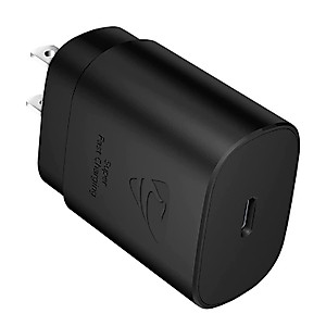 USB C Wall Charger 25W Fast Charger Block PD Power Adapter for iPhone 13/13 Mini/13 Pro/13 Pro Max/12/11, iPad Pro/Mini, Google Pixel 4/3, Samsung Galaxy S20 S10 and More (Black)