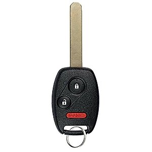 KeylessOption Keyless Entry Remote Control Uncut Car Ignition Key Fob Replacement for N5F-S0084A